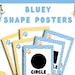 Shape Posters | Bluey Shape Posters | Bluey Classroom Decor | Shapes ...