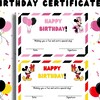 Birthday Certificate | Happy Birthday Certificate | Mickey and Minnie ...