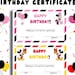 Birthday Certificate | Happy Birthday Certificate | Mickey and Minnie ...