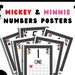 Number Posters | Mickey Numbers Posters | Minnie Numbers Posters ...