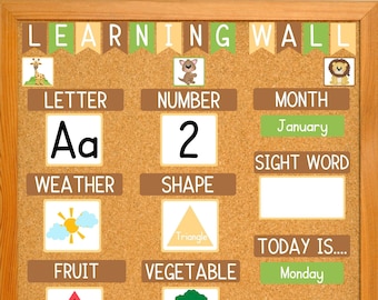 Preschool Learning Wall Learning Wall Preschool Focus Wall Classroom ...