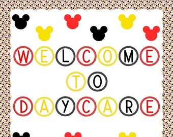 Daycare Welcome Sign - Etsy