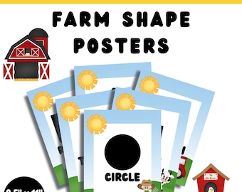 Shape Posters | Bumble Bee Shape Posters | Bumble Bee Classroom Decor ...