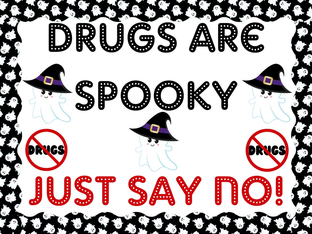 Halloween Bulletin Board Red Ribbon Week Bulletin Board - Etsy