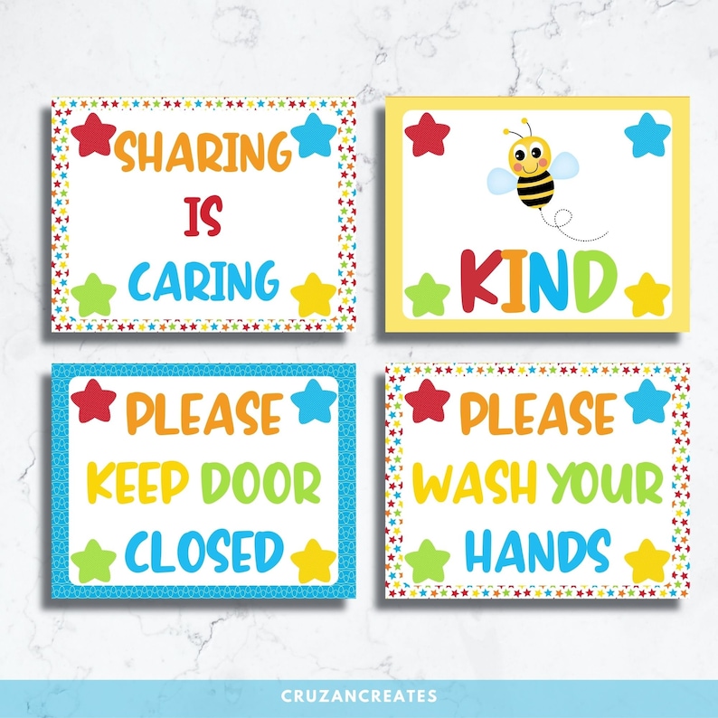 Preschool Signs | Daycare Signs | Classroom Signs | Signs for Daycares ...