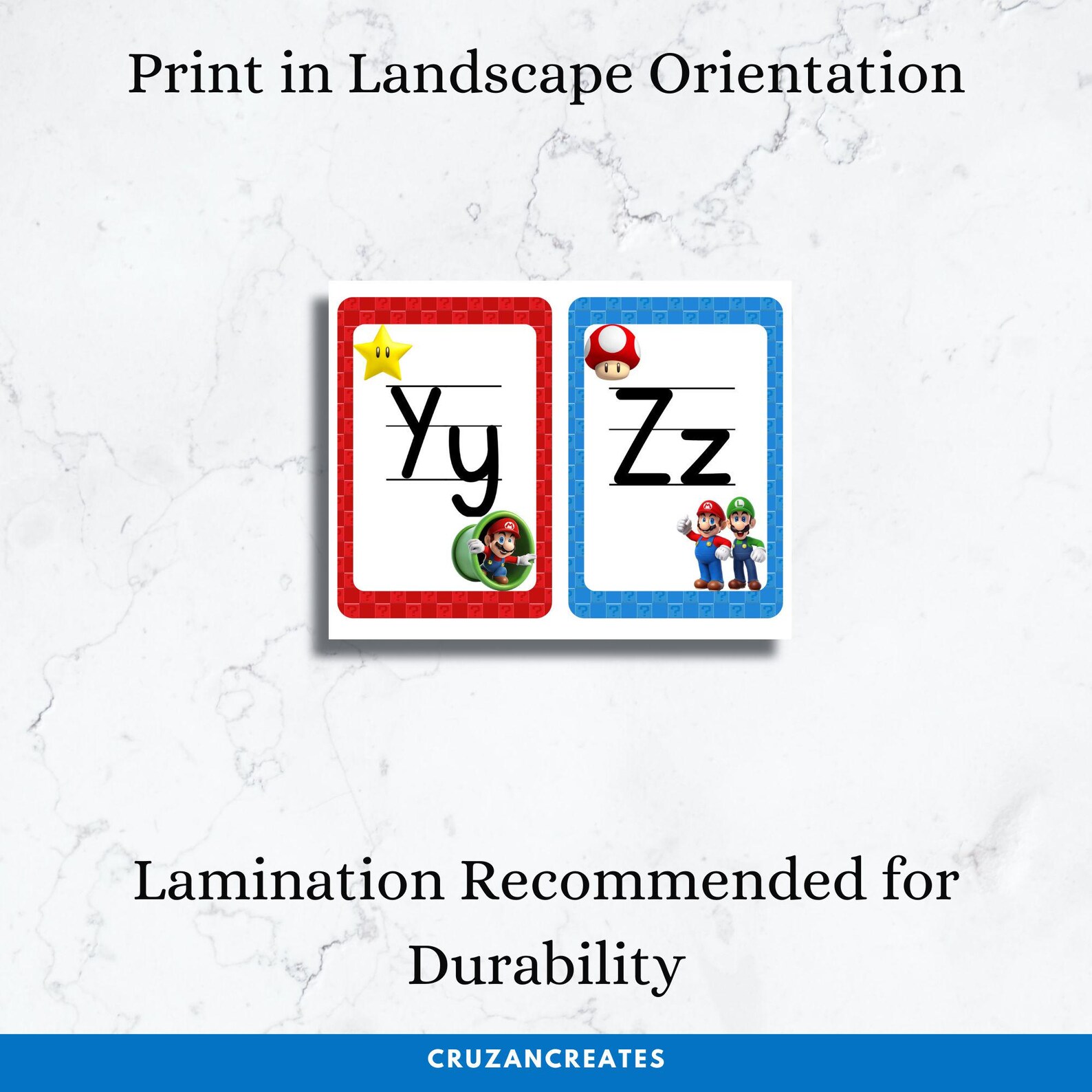 Super Mario Alphabet | Classroom Decor | Class Decor Set | Classroom ...