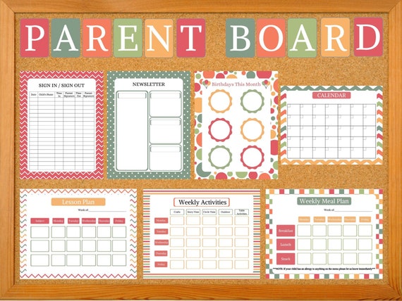 Daycare Parent Board Preschool Parent Board Bulletin Board - Etsy