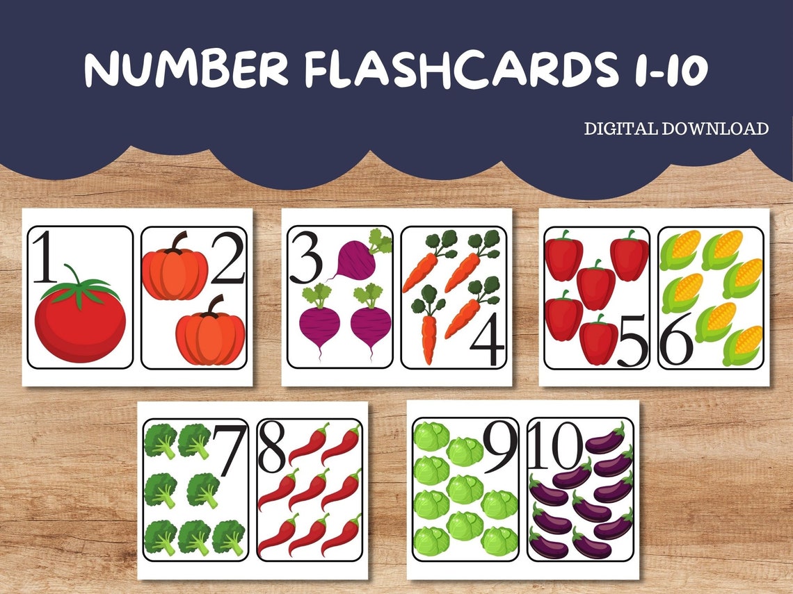 Number Flash Cards | Number Flash Cards 1-10 | Printable Flash Cards ...