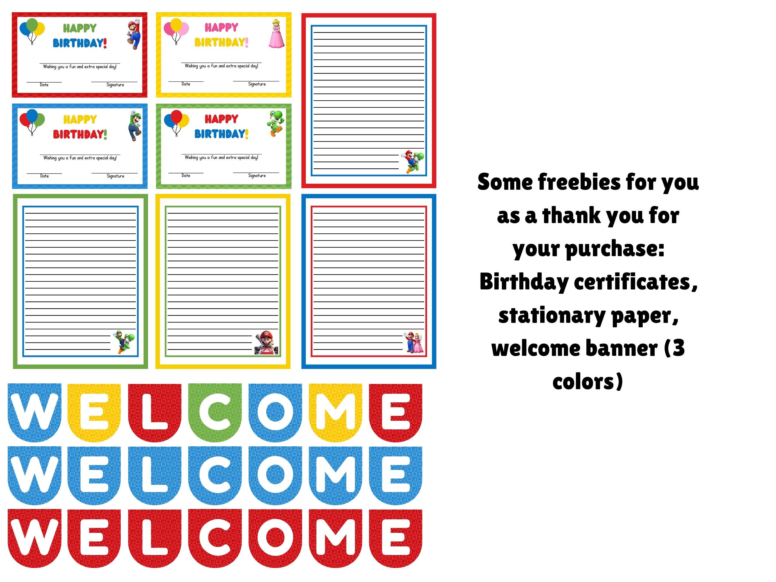 Super Mario Class Decor | Class Decor | Wall Decor | Classroom Bundle ...