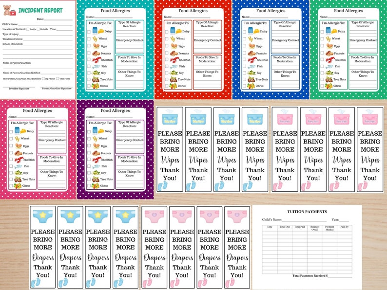 Daycare Bundle | Daycare Opening Forms | Daycare Starter Bundle ...