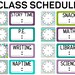 Classroom Daily Schedule | Class Schedule | Daily Schedule Cards ...