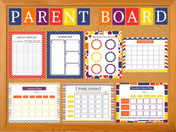 Daycare Parent Board Preschool Parent Board Bulletin Board - Etsy