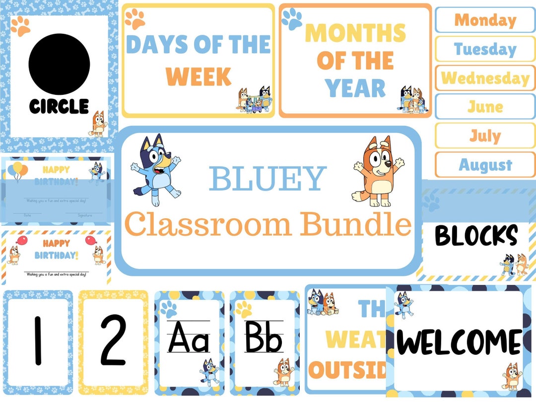 Bluey Class Decor | Wall Decor | Classroom Decorations | Classroom ...