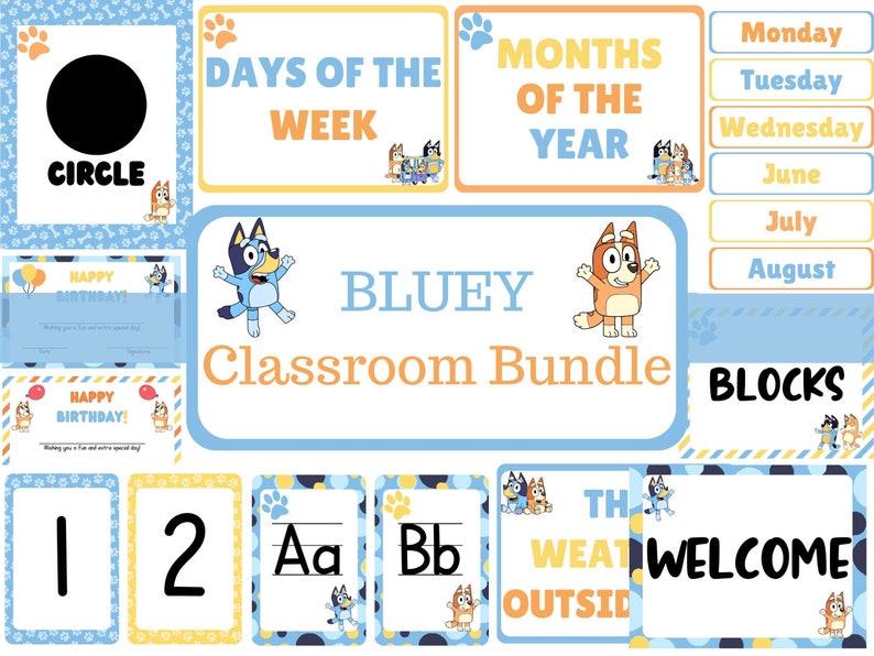 Bluey Class Decor | Wall Decor | Classroom Decorations | Classroom ...