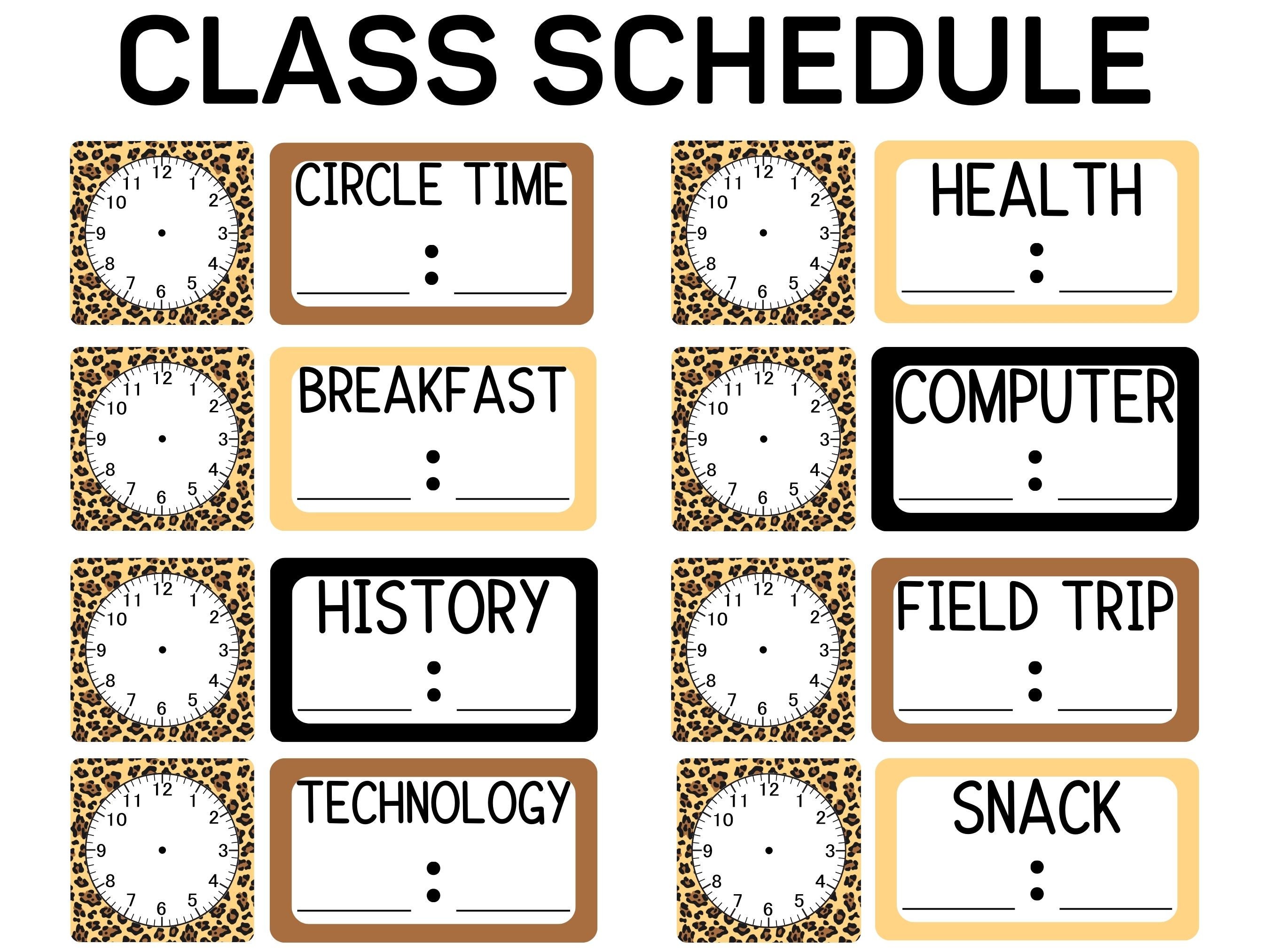 Classroom Daily Schedule | Class Schedule | Daily Schedule Cards ...