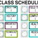 Classroom Daily Schedule | Class Schedule | Daily Schedule Cards ...