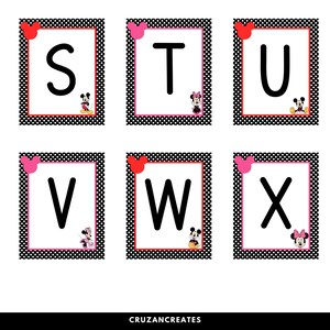 Alphabet Posters | Mickey Alphabet Posters | Minnie Alphabet Posters ...