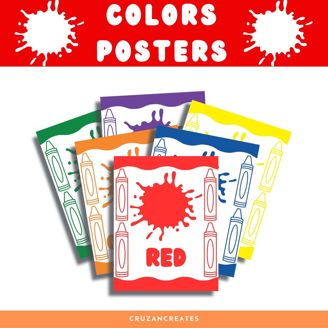 Colors Posters | Colors | Classroom Posters | Color Posters for ...