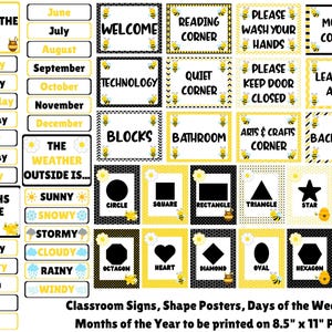 Bumble Bee Class Decor | Learning Decor | Classroom Decorations ...