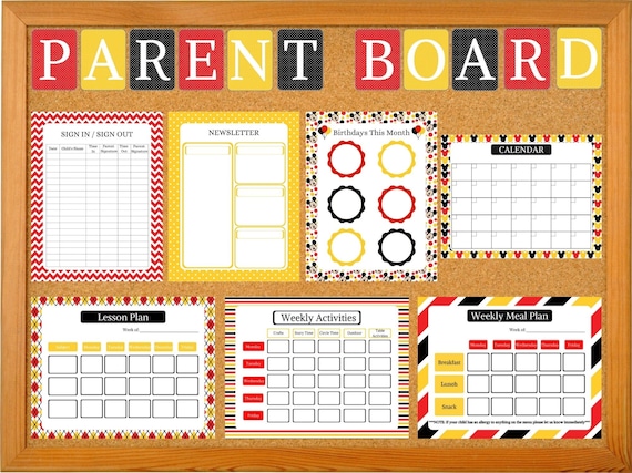 Daycare Parent Board Preschool Parent Board Bulletin Board | Etsy