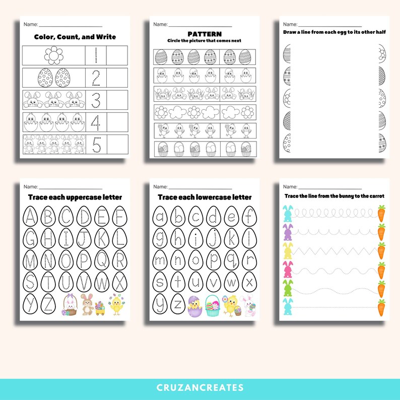 Easter Preschool Activity Sheets | Easter Activity Sheets | Activity ...