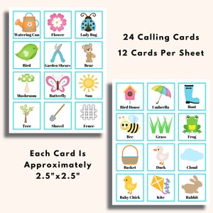 Spring Bingo | Bingo Game | Spring Printable Bingo | Easter Bingo ...