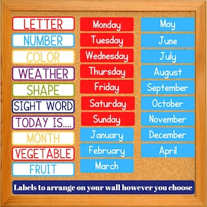 Preschool Learning Wall | Learning Wall | Preschool Focus Wall ...