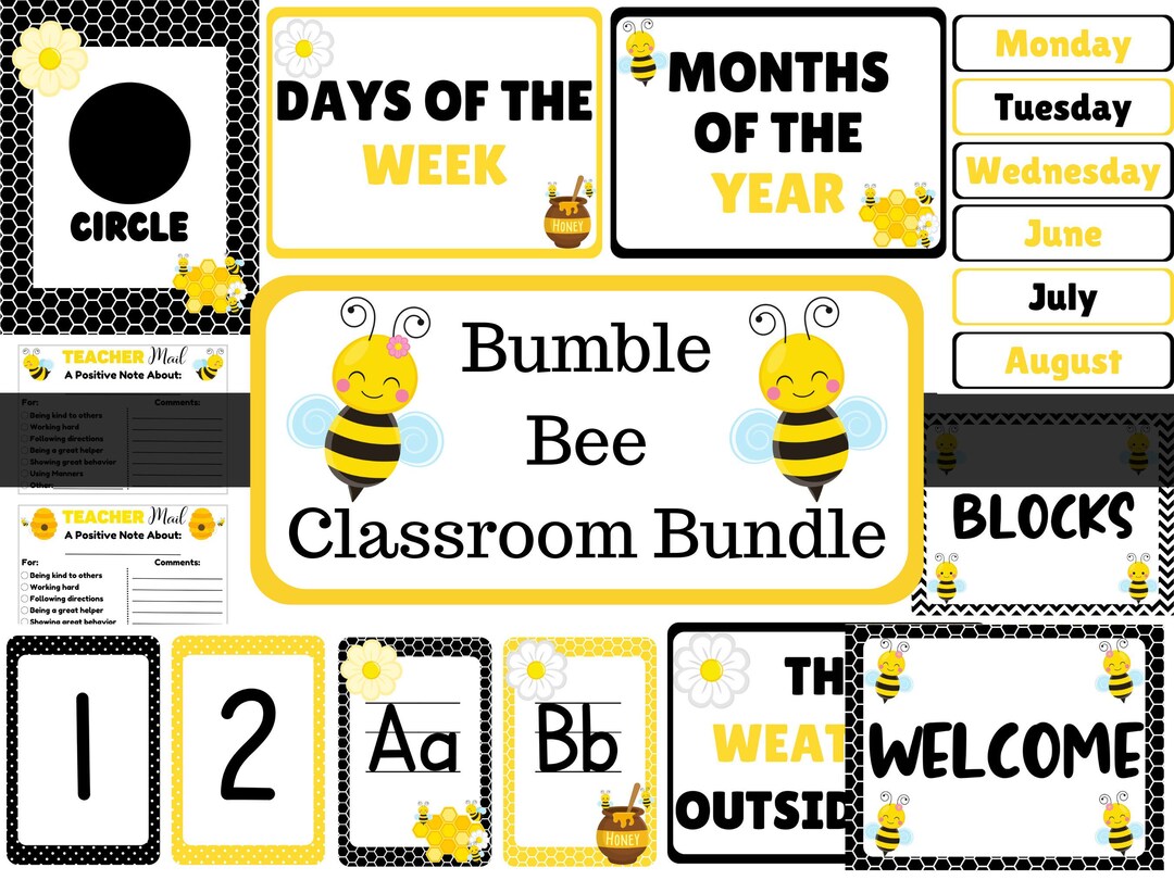 Bumble Bee Class Decor | Learning Decor | Classroom Decorations ...