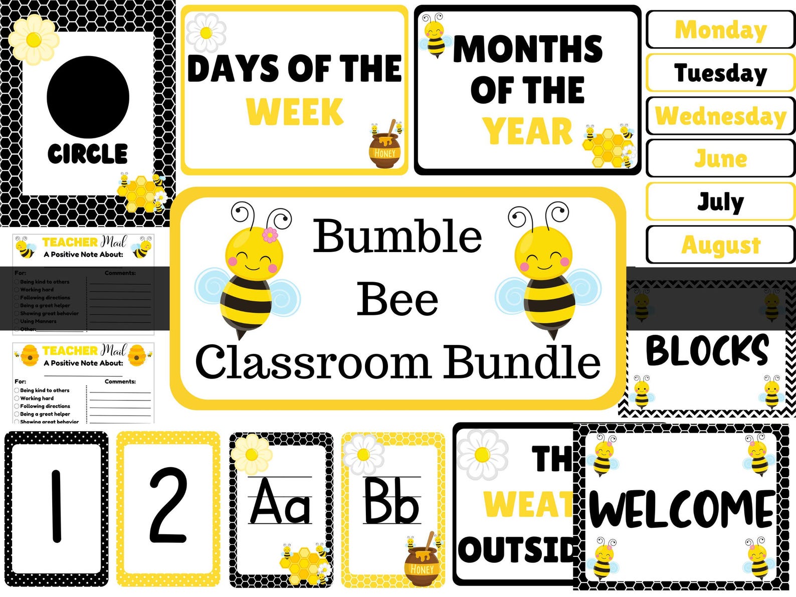 Bumble Bee Class Decor | Learning Decor | Classroom Decorations ...