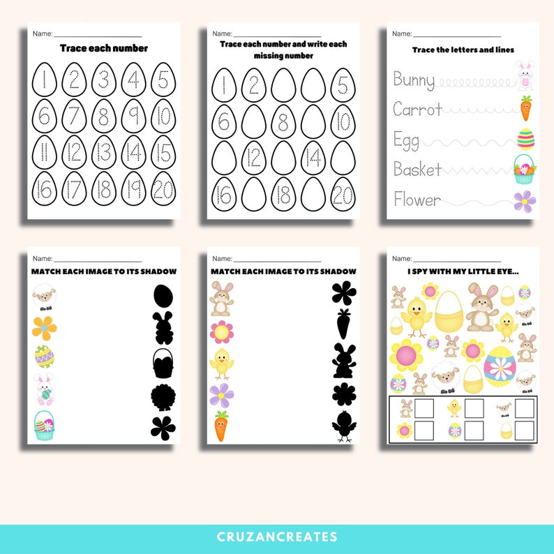 Easter Preschool Activity Sheets | Easter Activity Sheets | Activity ...