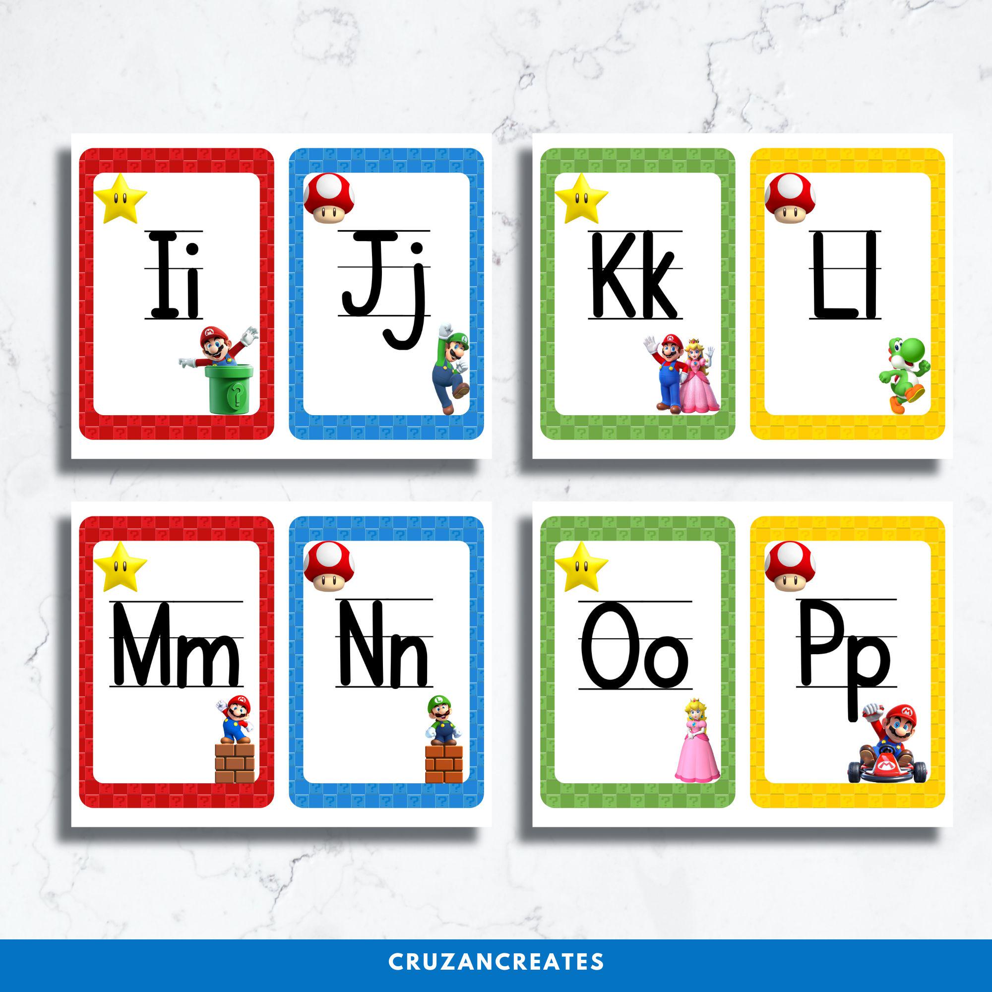 Super Mario Alphabet | Classroom Decor | Class Decor Set | Classroom ...