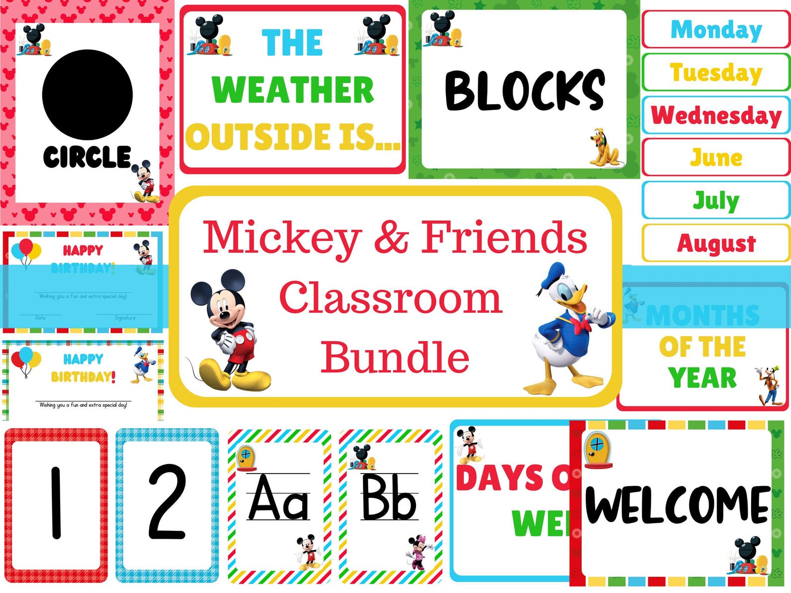Mickey Class Decor | Wall Decor | Classroom Decorations | Classroom ...
