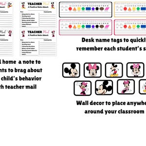 Mickey and Minnie Class Decor | Wall Decor | Classroom Decorations ...