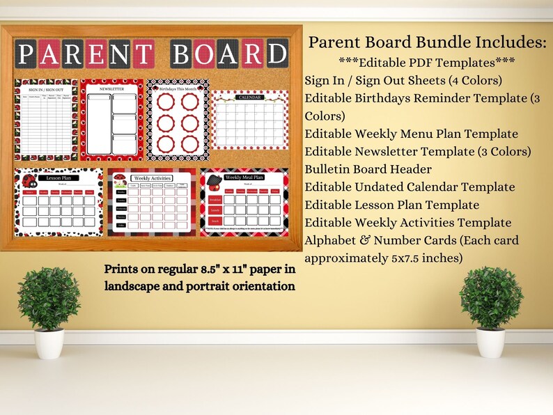 Daycare Parent Board | Preschool Parent Board | Bulletin Board Template ...