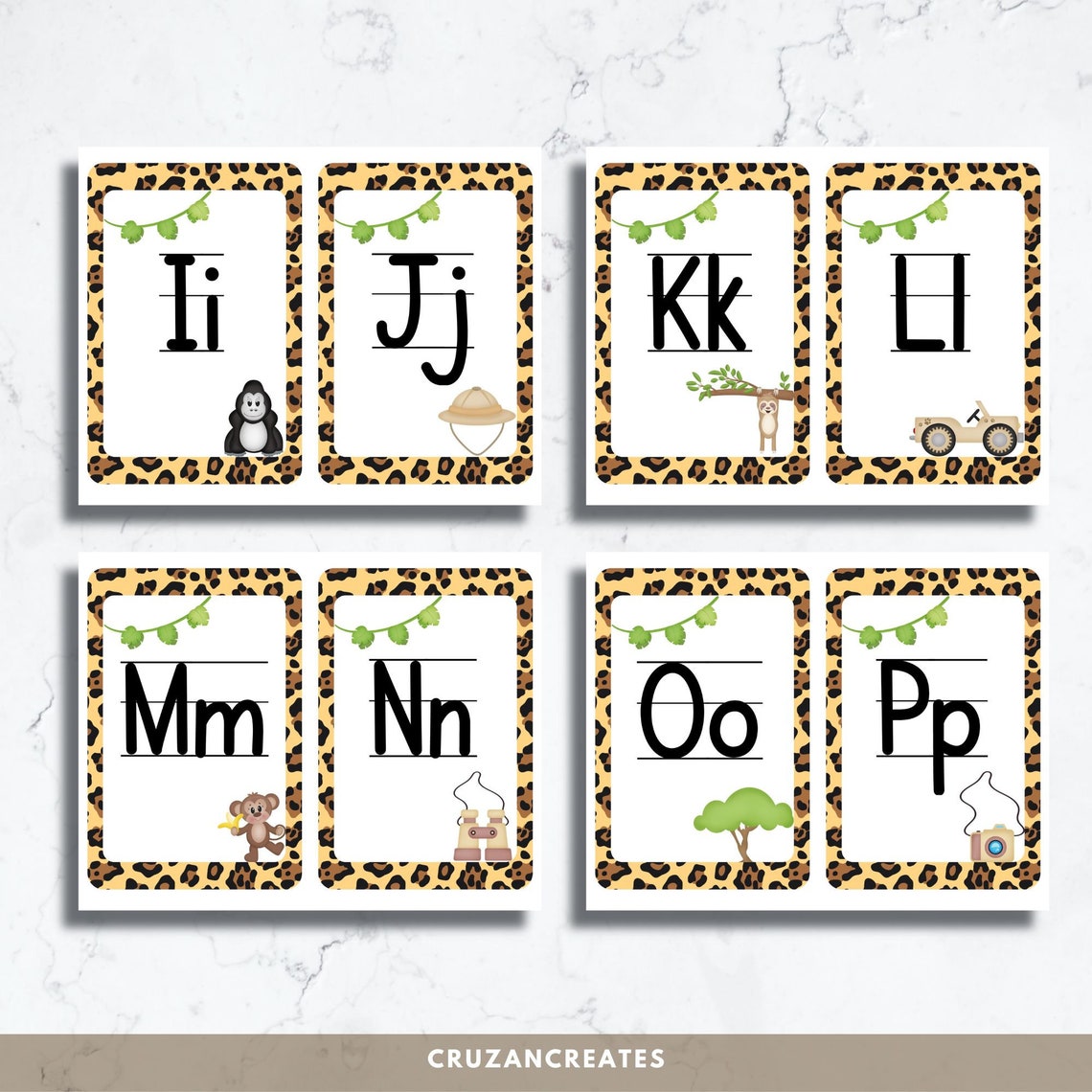 Jungle Theme Alphabet | Classroom Decor | Class Decor Set | Classroom ...