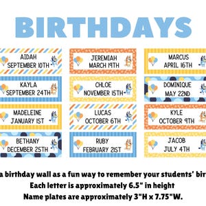 Bluey Class Decor | Wall Decor | Classroom Decorations | Classroom ...