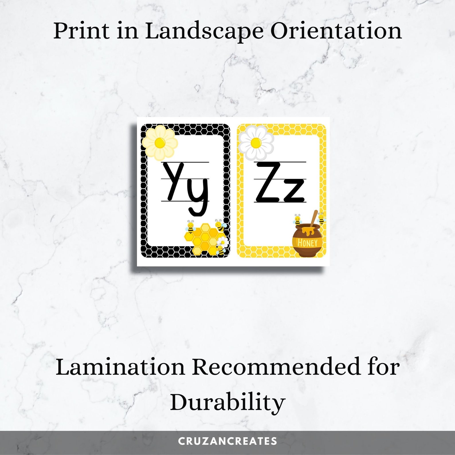 Bumble Bee Alphabet | Classroom Decor | Class Decor Set | Classroom ...