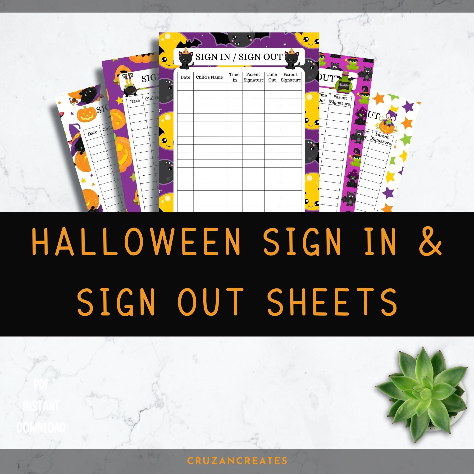 Sign in Sheet Daycare Sign in Sheet Sign in and Out Form Daycare Forms ...