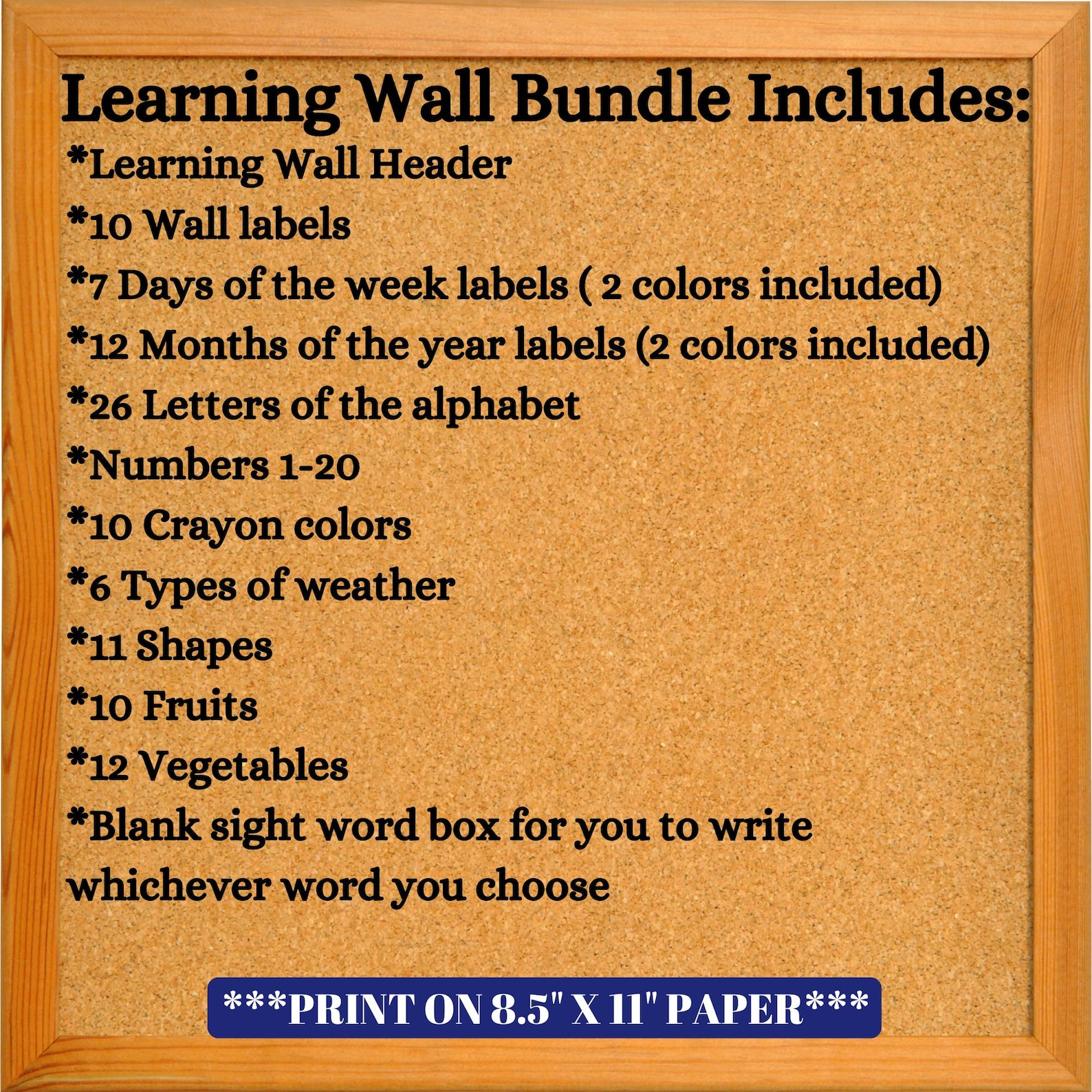 Preschool Learning Wall | Learning Wall | Preschool Focus Wall ...