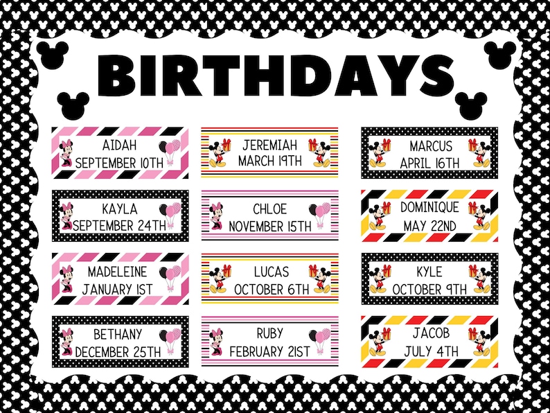 Birthday Wall | Classroom Birthdays | Classroom Birthday Wall | Class ...