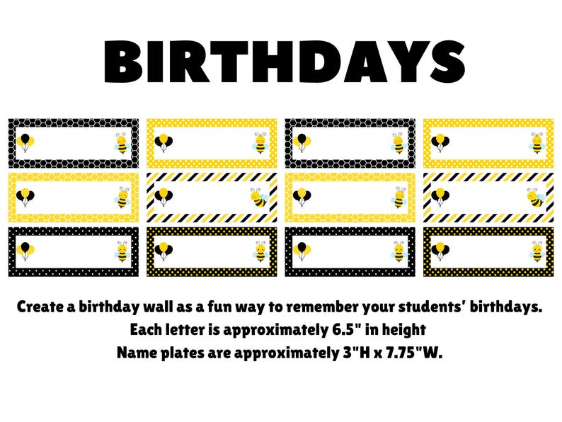 Bumble Bee Class Decor | Learning Decor | Classroom Decorations ...