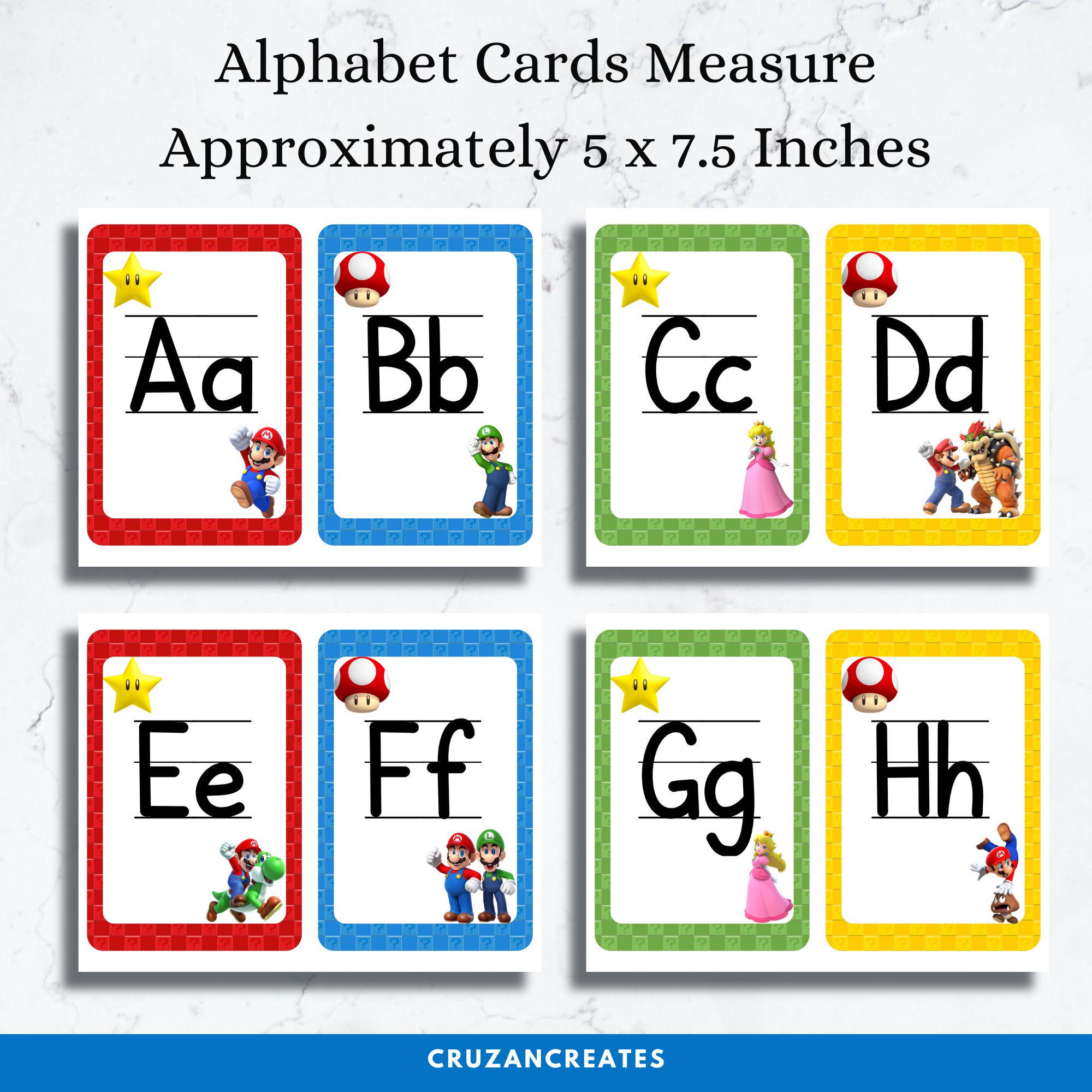 Super Mario Alphabet | Classroom Decor | Class Decor Set | Classroom ...
