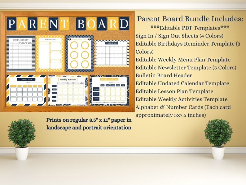 Daycare Parent Board Preschool Parent Board Bulletin Board | Etsy