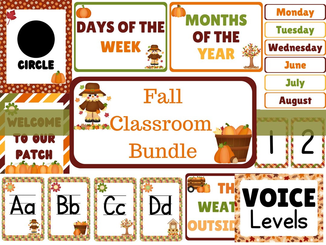 Fall Classroom | Classroom Decor | Fall Class Decor | Wall Decor | Fall ...
