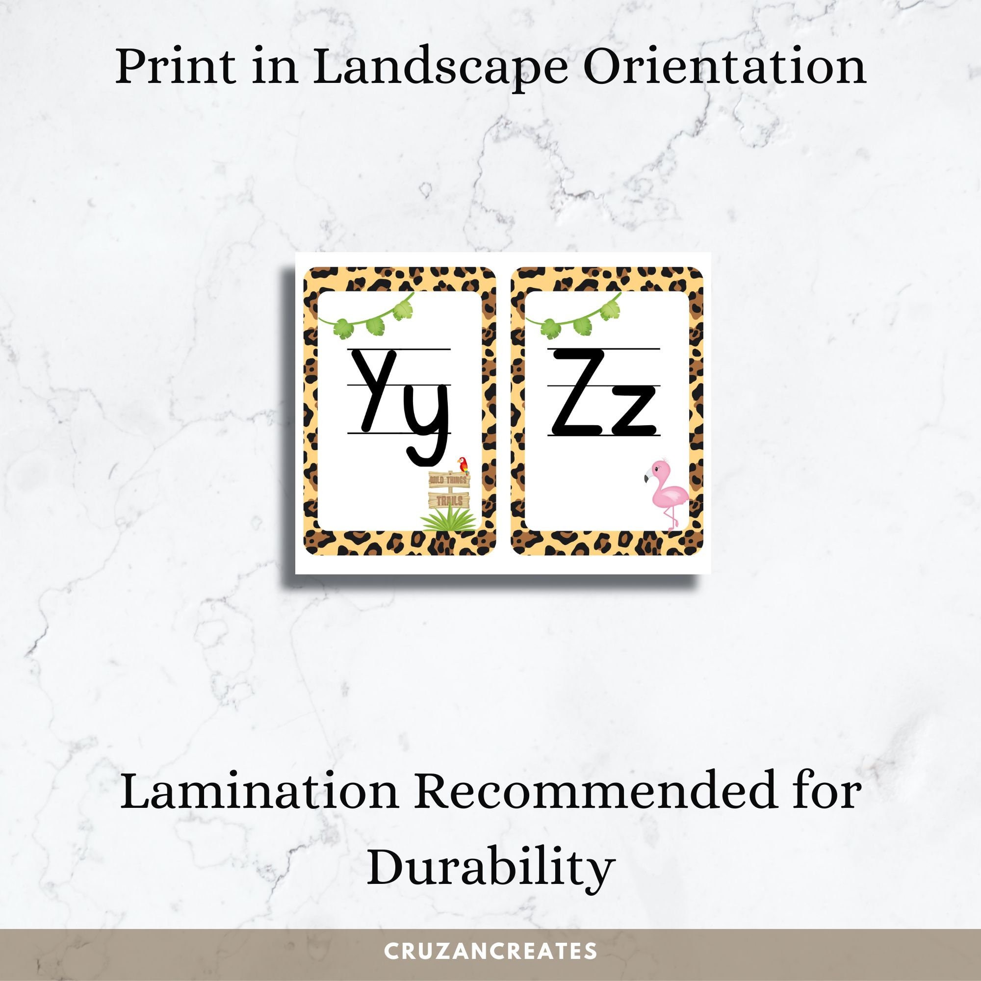 Jungle Theme Alphabet | Classroom Decor | Class Decor Set | Classroom ...