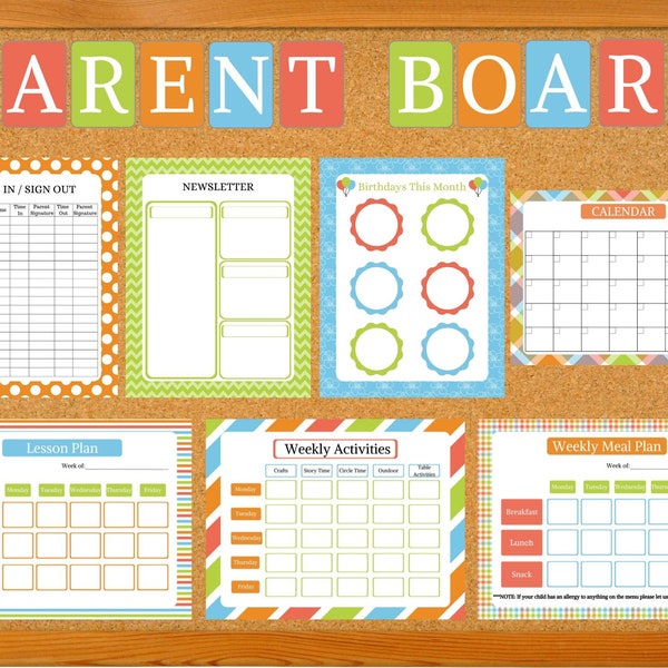 Parent Information Board - Etsy