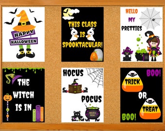 Happy Halloween Classroom Posters | Halloween Classroom Decor ...