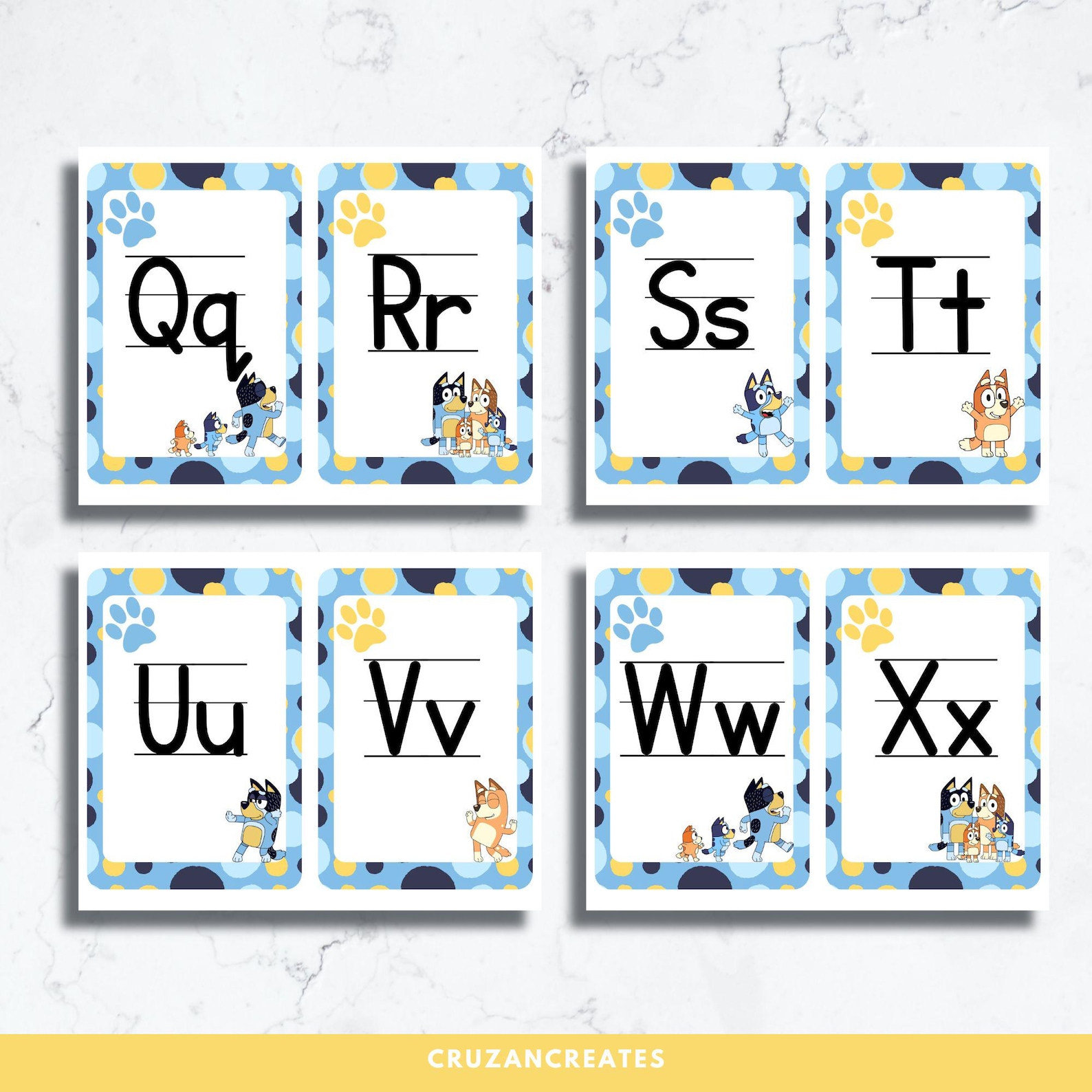 Bluey Alphabet | Classroom Decor | Class Decor Set | Classroom Wall ...