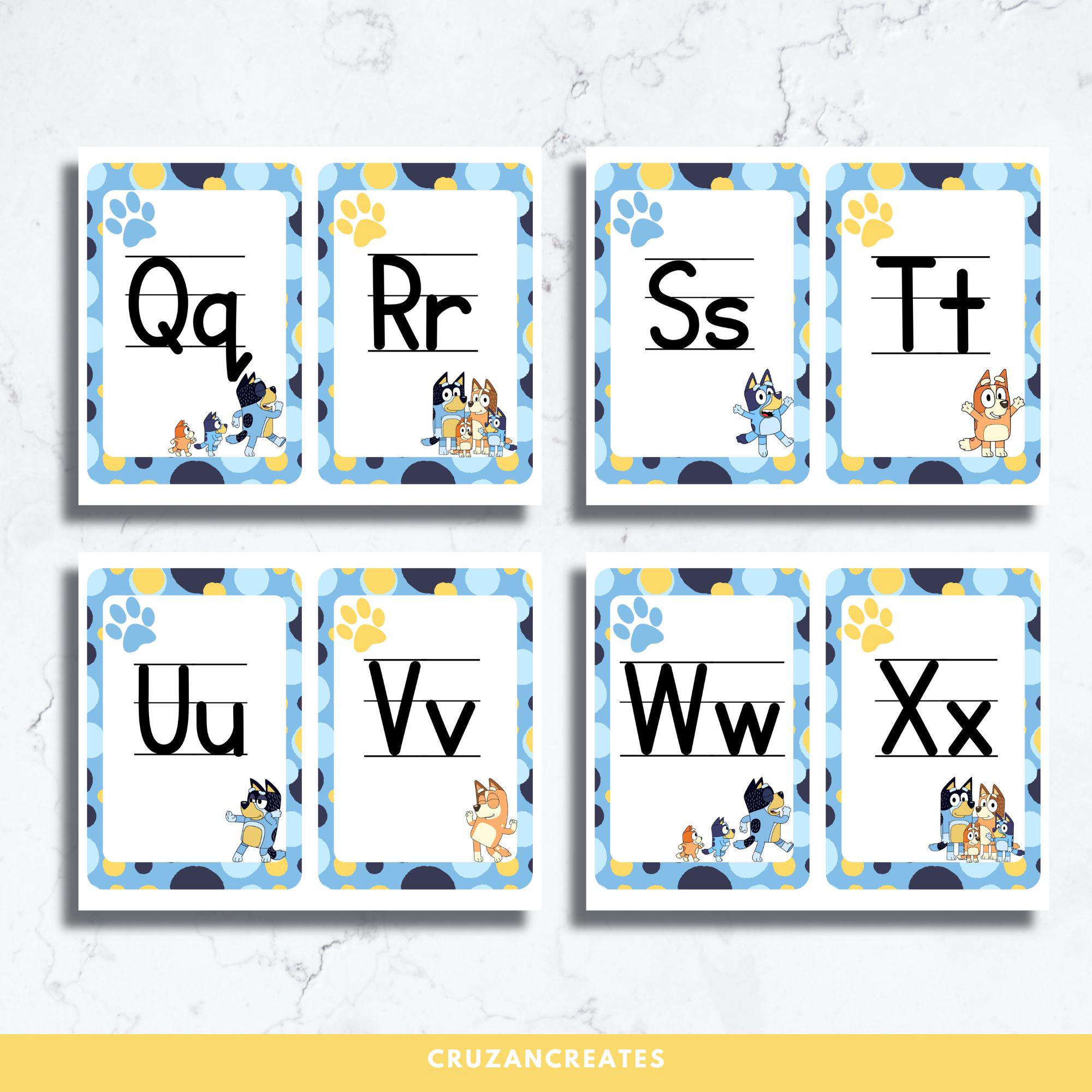 Bluey Alphabet | Classroom Decor | Class Decor Set | Classroom Wall ...