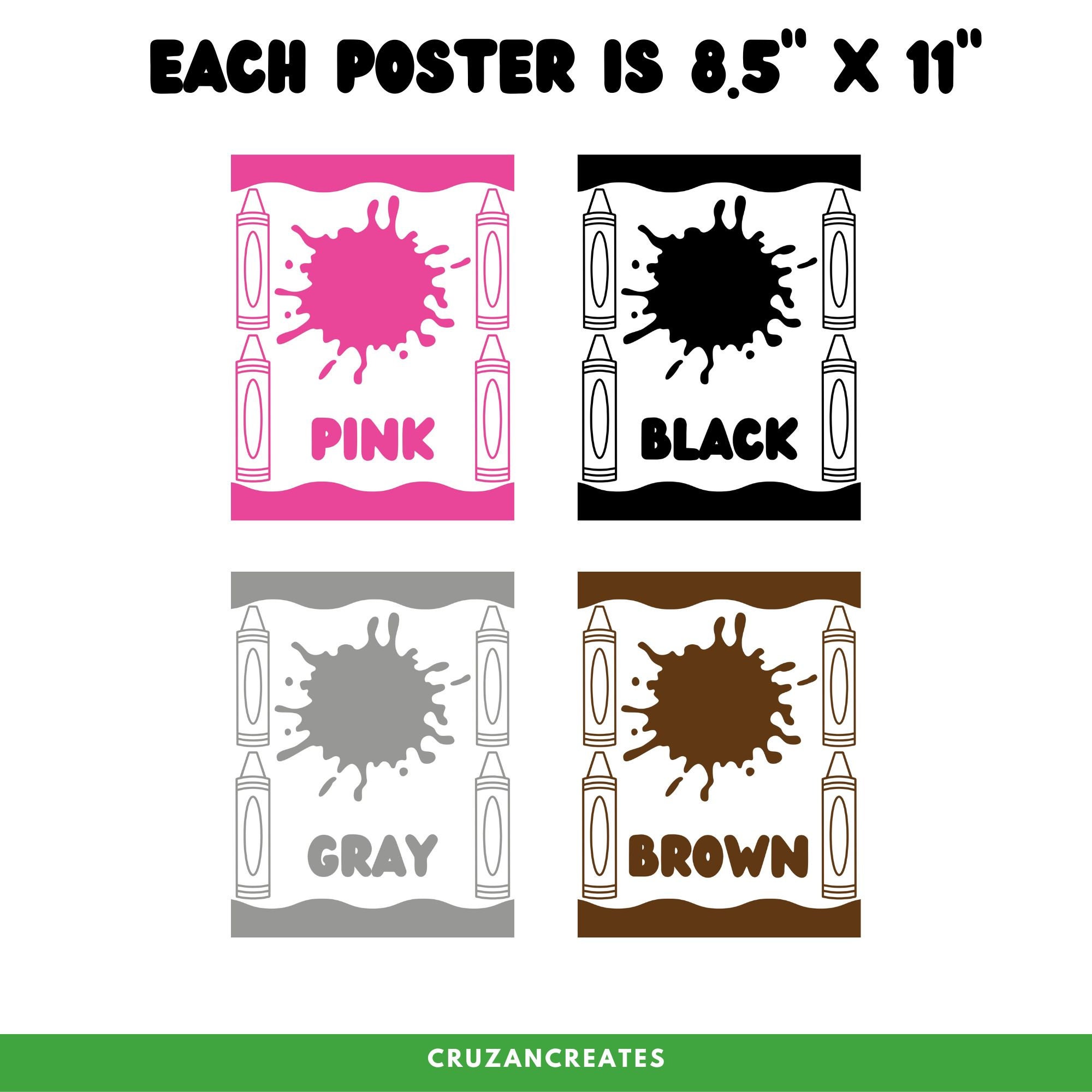Colors Posters | Colors | Classroom Posters | Color Posters for ...